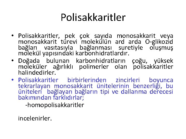 KM 319 BYOKMYA I KARBONHDRATLAR Prof Dr Emel