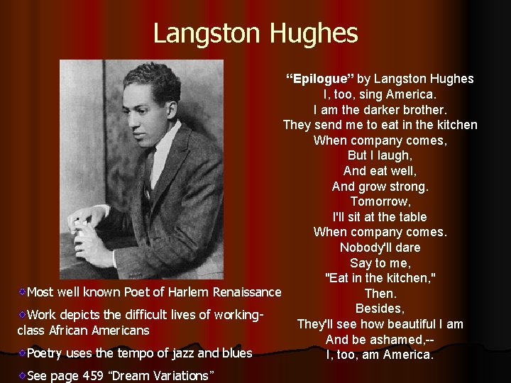 The Harlem Renaissance Section 4 l The Great