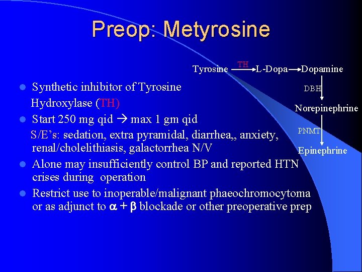 Anesthetic Implications of Pheochromocytoma Cushing syndrome Addisons ...