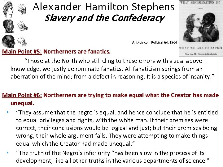 Alexander Stephens Vicepresident of the Confederacy Alexander Hamilton