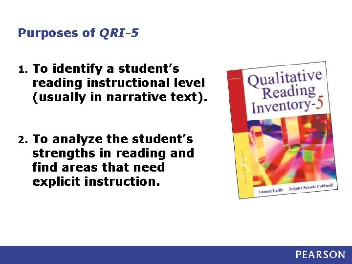 Effective Intervention Using Data from the Qualitative Reading