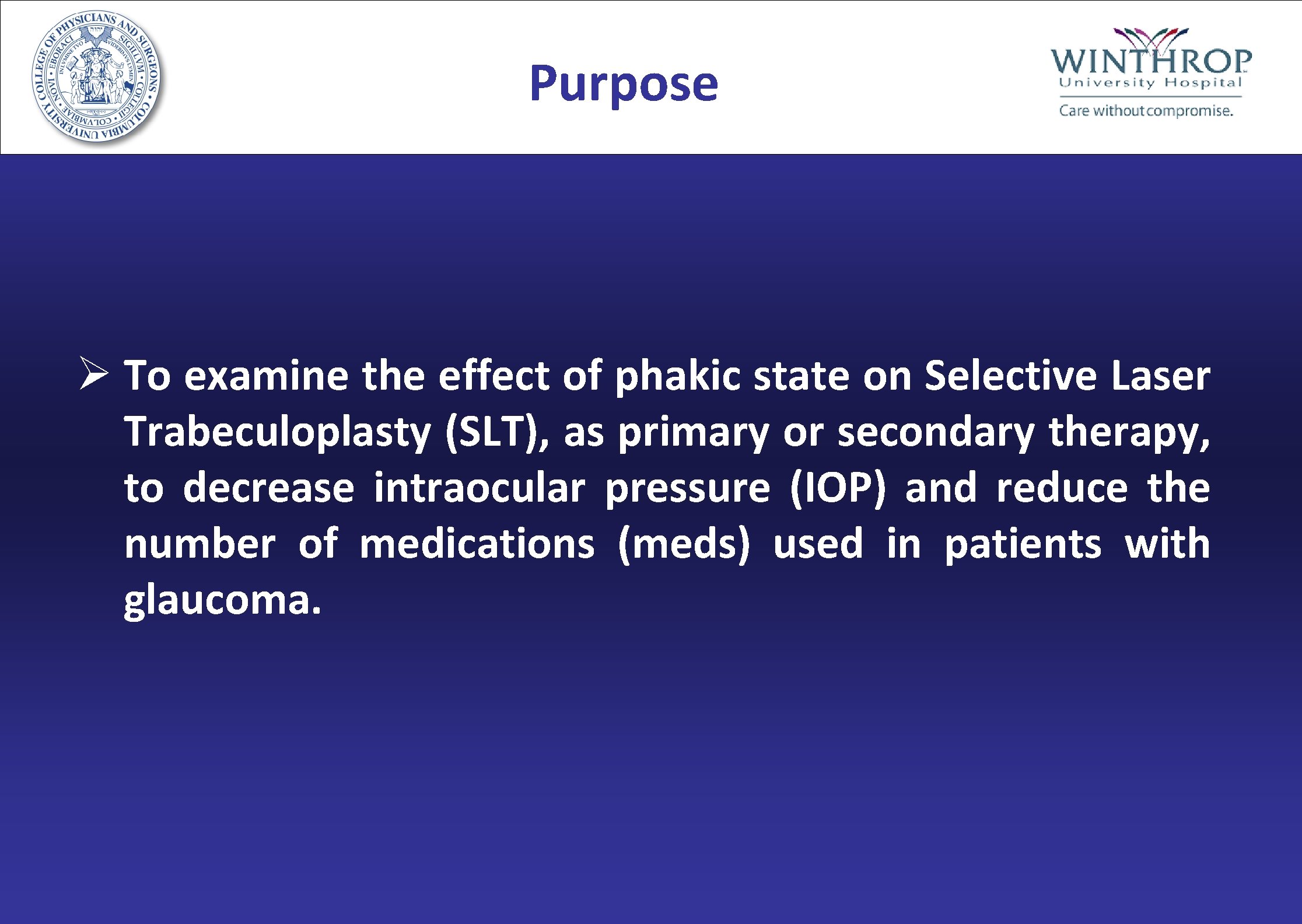Effect of Phakic State on Selective Laser Trabeculoplasty