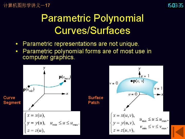 17 Curves and Surfaces I Based on EA