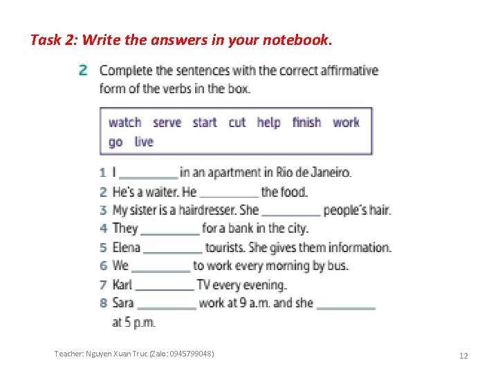UNIT 2 WORK AND PLAY GRAMMAR Simple Present