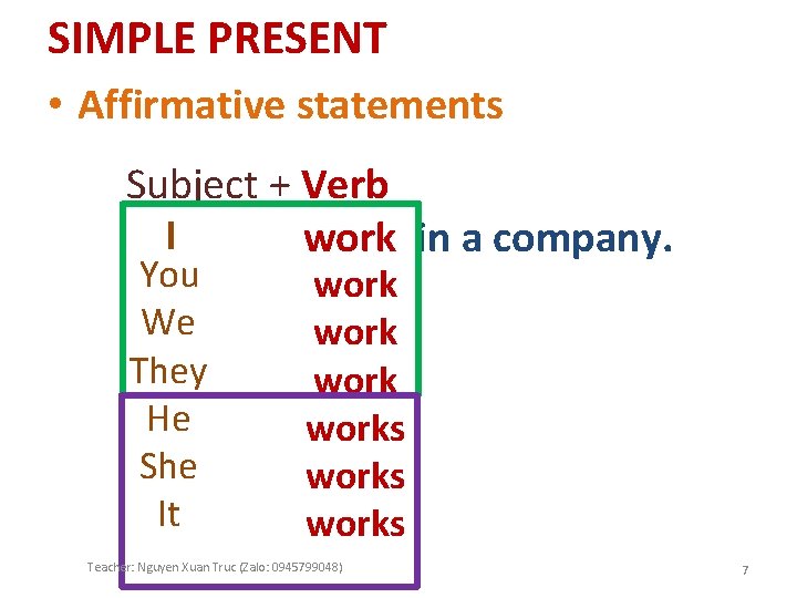 UNIT 2 WORK AND PLAY GRAMMAR Simple Present