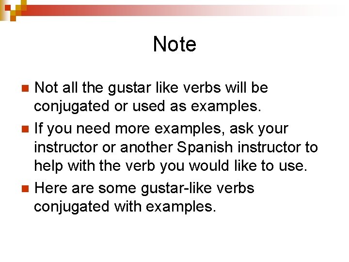 Faltar Doler Parecer Importar and other verbs like