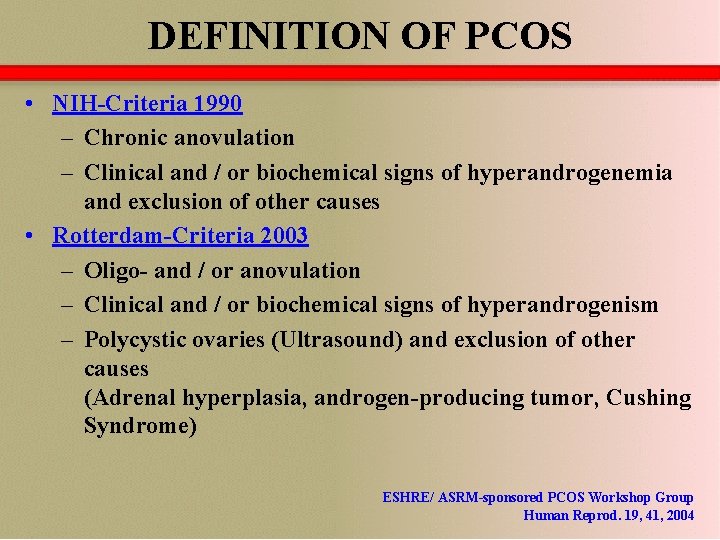 Polycystic Ovary Syndrome PCO By Prof Dr Rizwana