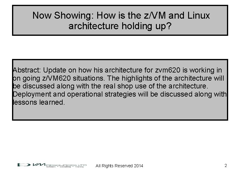 Follow up How is the zVM and Linux