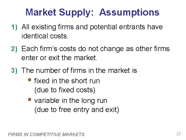 CHAPTER 14 Firms in Competitive Markets Microeonomics PRINCIPLES