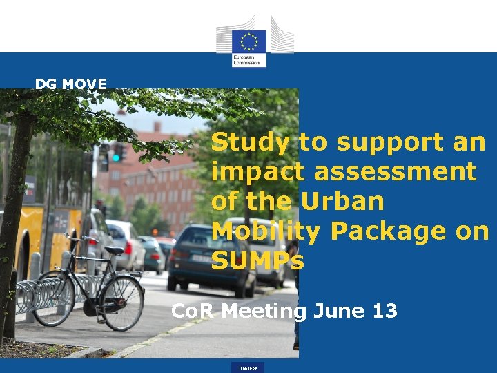DG MOVE Study to support an impact assessment