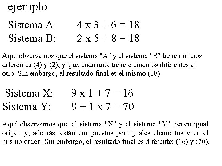 DEFINICION DE SISTEMA DEFINA LO QUE USTED SABE