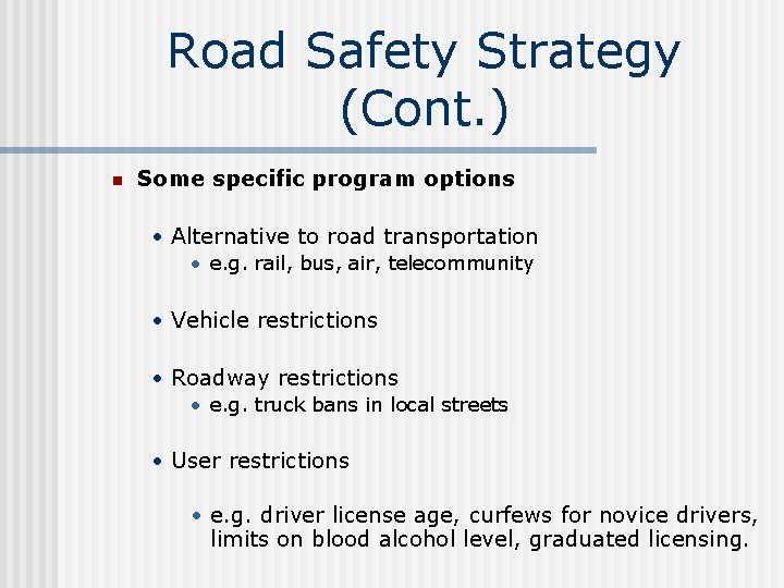 Ogden Chapter 1 Safety Management System Road Safety
