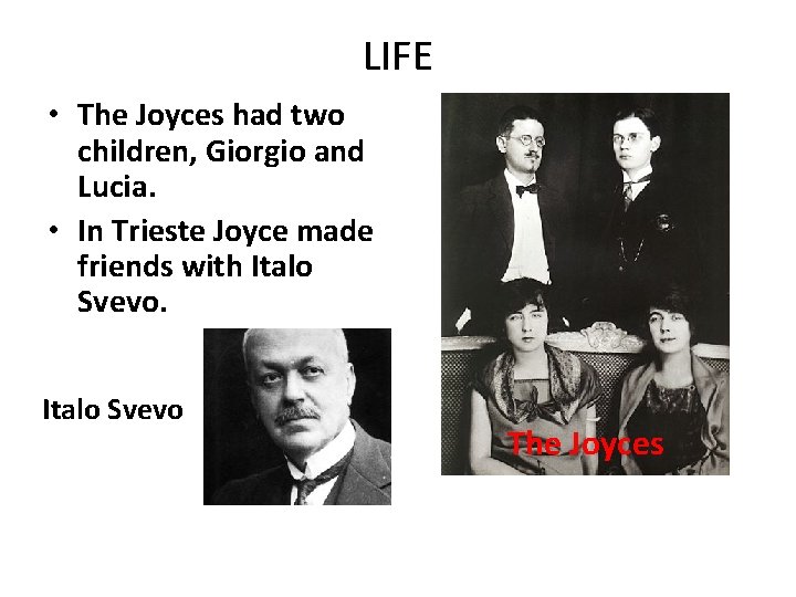 JAMES JOYCE 1882 1941 LIFE Dublin Paris Born