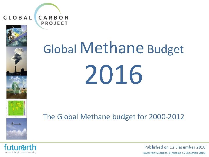 Global Methane Budget 2016 The Global Methane budget
