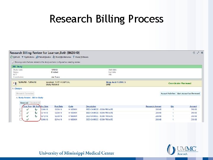 Research Billing Jennifer Brumfield RN CCRC MHS Purpose