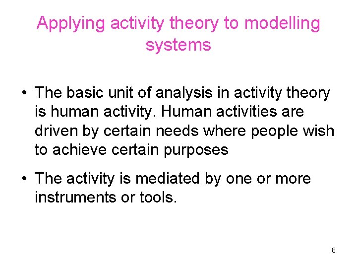 Designing usable collaborative email using activity theory Dr