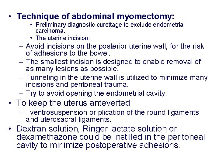 UTERINE FIBROIDS LEIOMYOMATAS What are they Smooth Muscle