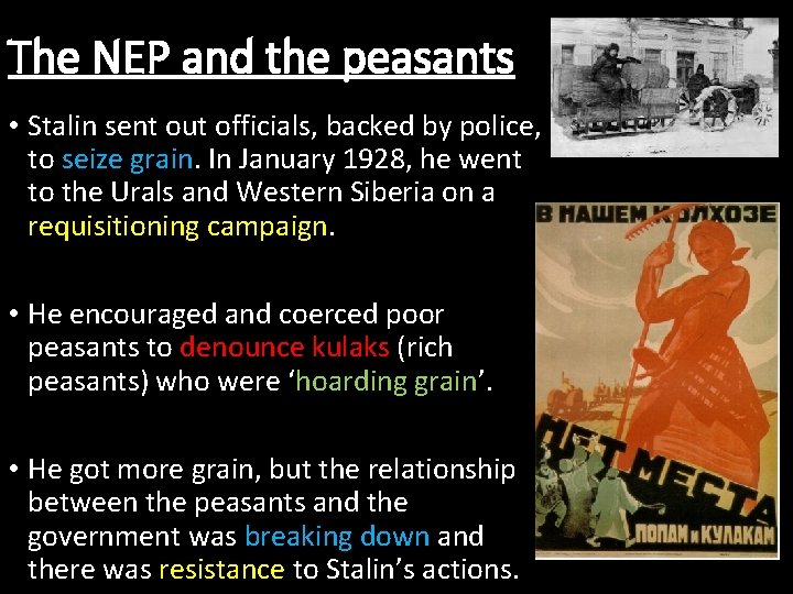 Why did Stalin make the Great Turn LO