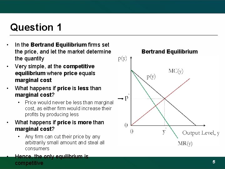 Tutorial 3 Oligopoly Matthew Robson University of York