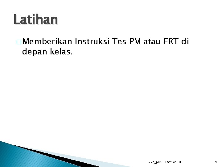 Latihan Pemeriksaan Psikologi Klasikal Tes Inteligensi PM FRT