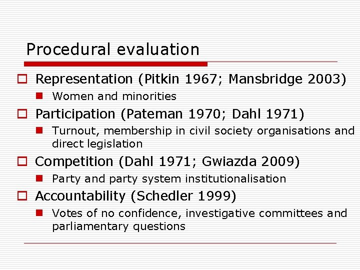 Democracy in Poland Representation participation competition and ...