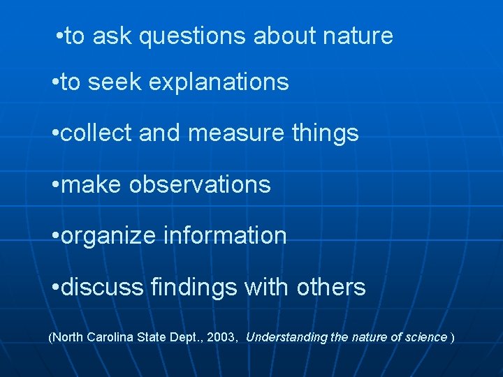 Scientists by their very nature are problem solvers