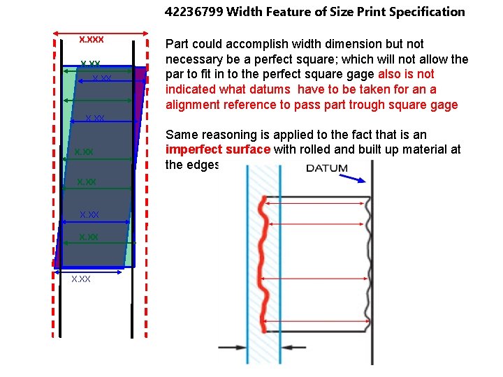 42236799 Width Feature of Size Print Specification X