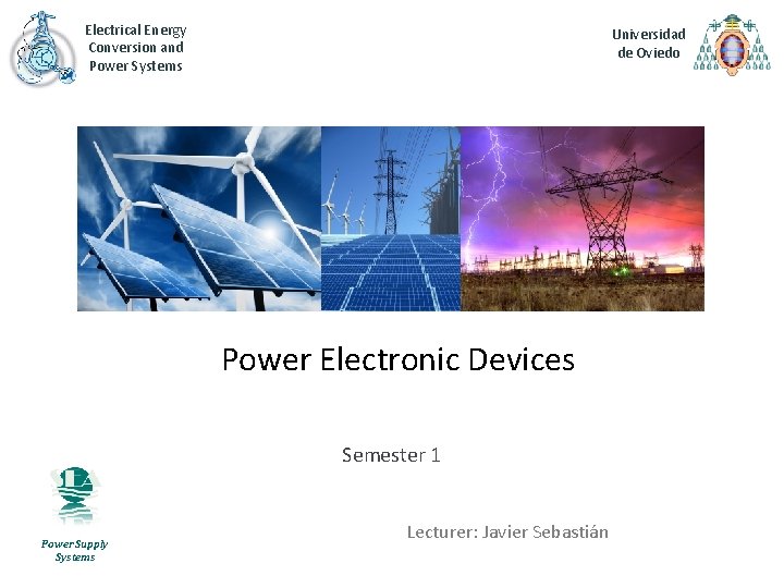 Electrical Energy Conversion and Power Systems Universidad de