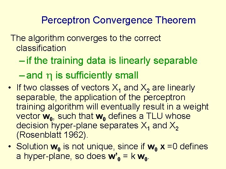 Multi Layer Perceptron Threshold Logic Unit TLU inputs