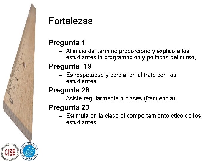 Informe de las fortalezas y las debilidades de