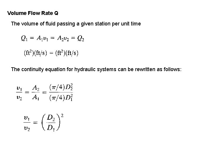 Chapter 3 Energy and Power in hydraulic system