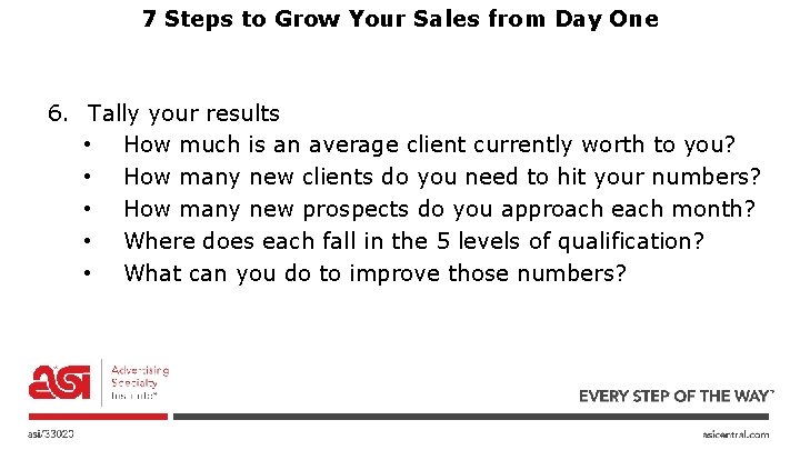 7 Steps to Grow Your Sales from Day