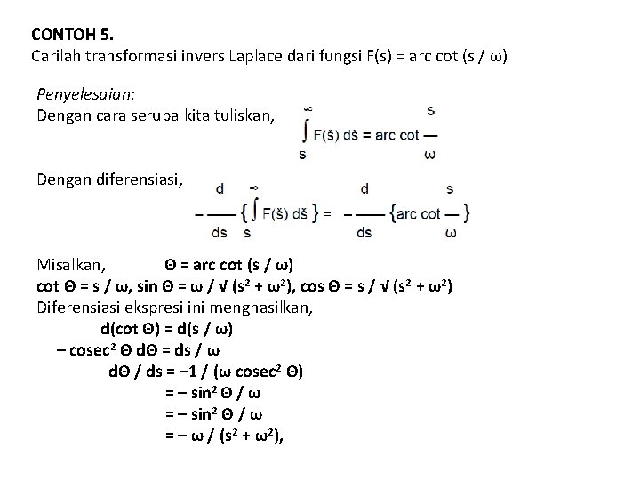 Diferensiasi dan Integrasi Transformasi Laplace ref Advanced Engineering