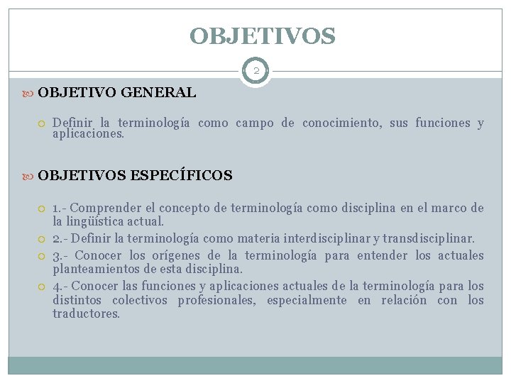 La terminologa como disciplina definicin funciones y aplicaciones
