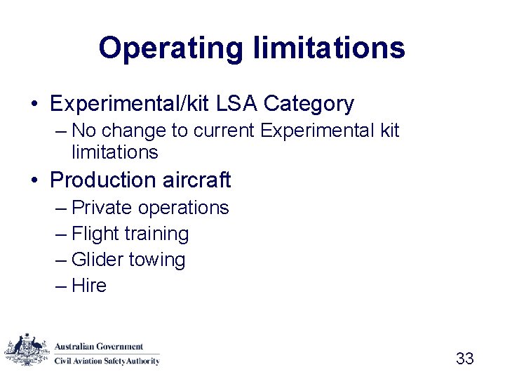 Light Sport Aircraft Airworthiness Requirements SAAA Authorised Persons