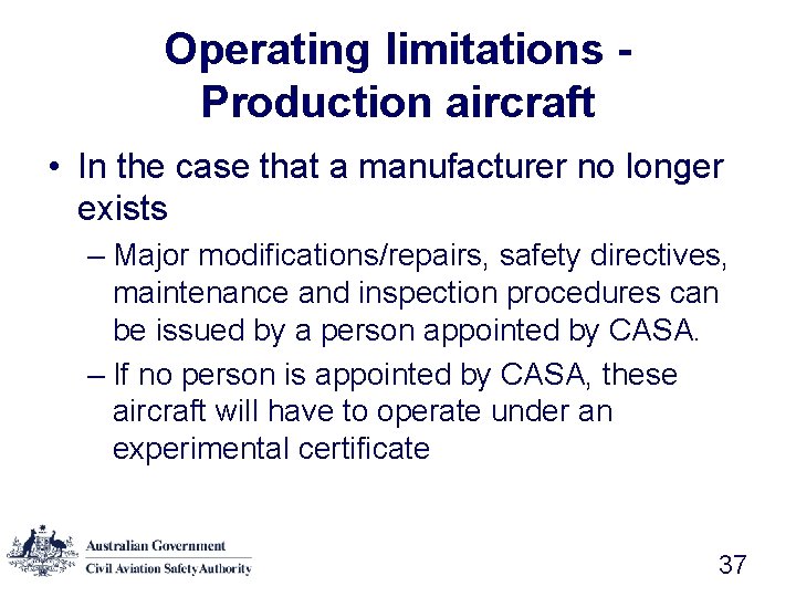 Light Sport Aircraft Airworthiness Requirements SAAA Authorised Persons