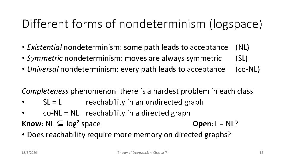 Chapter 7 Introduction to Computational Complexity Reductions and