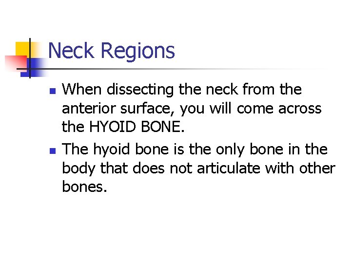 The Head and Neck Pharynx and Oral Cavity