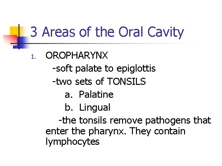 The Head and Neck Pharynx and Oral Cavity