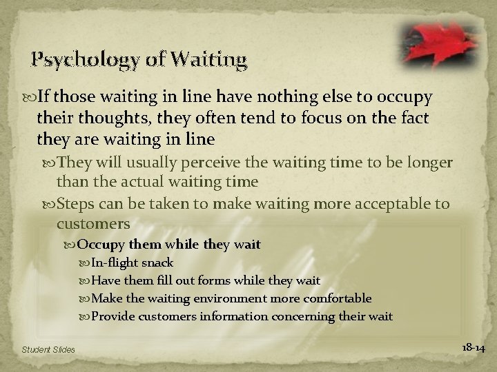 Chapter 18 Management of Waiting Lines Mc GrawHillIrwin