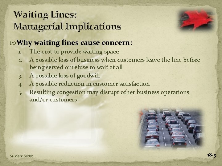 Chapter 18 Management of Waiting Lines Mc GrawHillIrwin