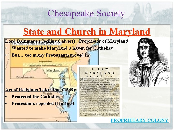 CHAPTER 3 The Emergence of Colonial Societies 1625