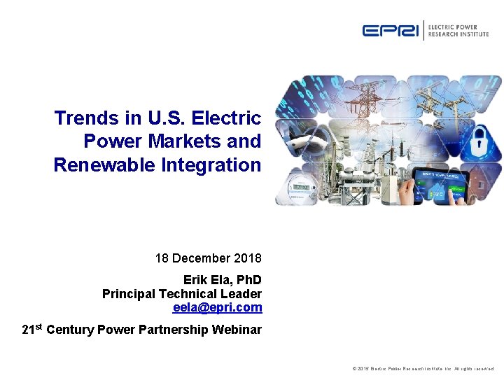 Trends in U S Electric Power Markets and