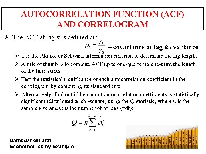 CHAPTER 13 STATIONARY AND NONSTATIONARY TIME SERIES Damodar