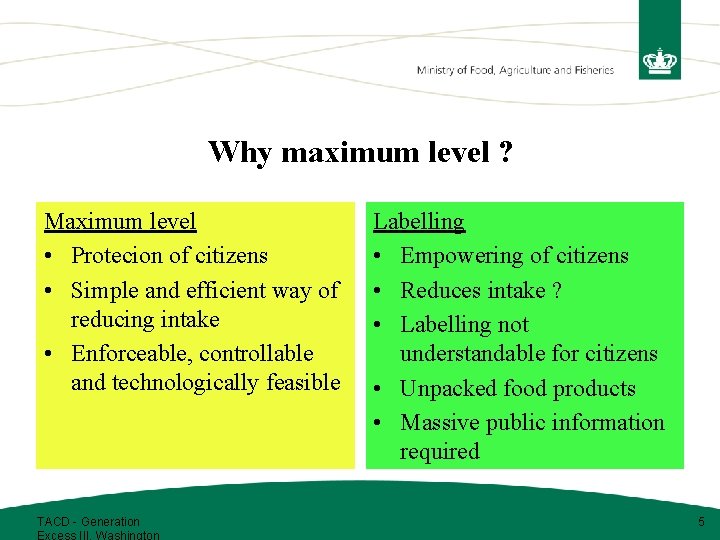 The Danish Trans Fat Ban Paolo M Drostby