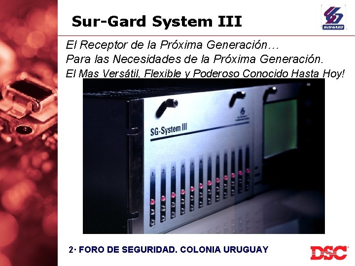 SurGard System III El Receptor de la Prxima