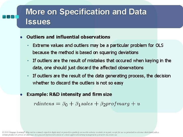 Chapter 9 More on Specification and Data Issues