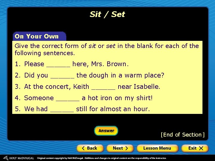 Mastering Six Troublesome Verbs Why are these verbs