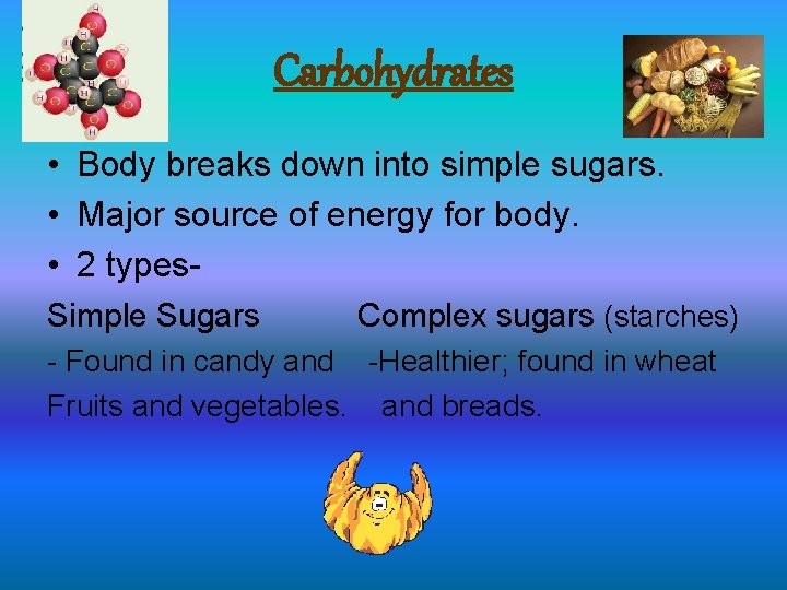 Water Makes up half your body weight Helps