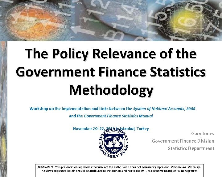 The Policy Relevance of the Government Finance Statistics